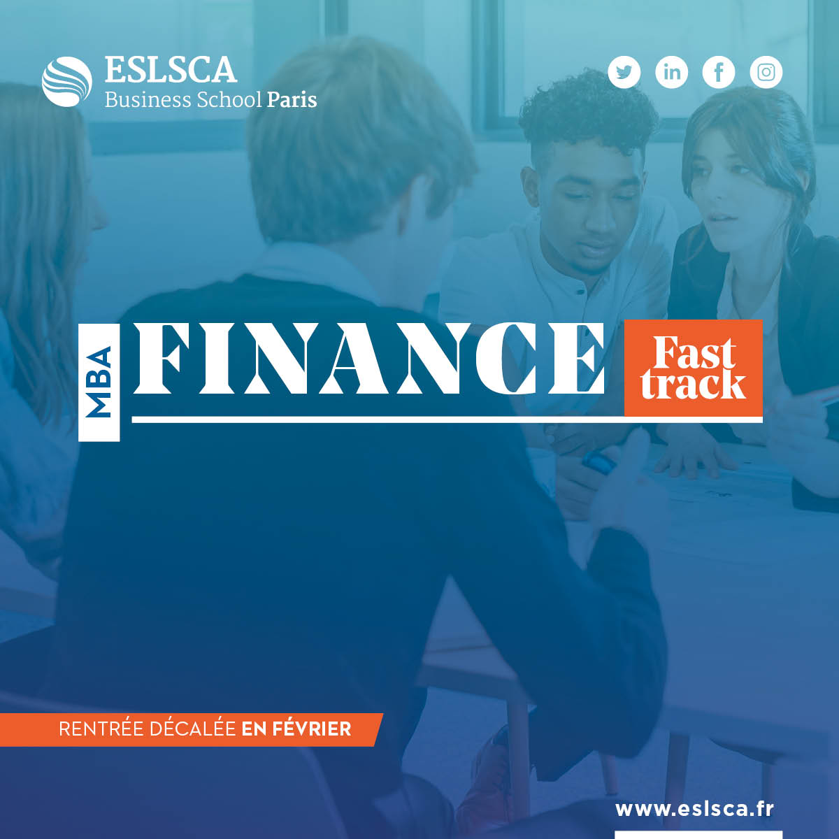MBA Finance Fast Track & rentrée décalée | ESLSCA